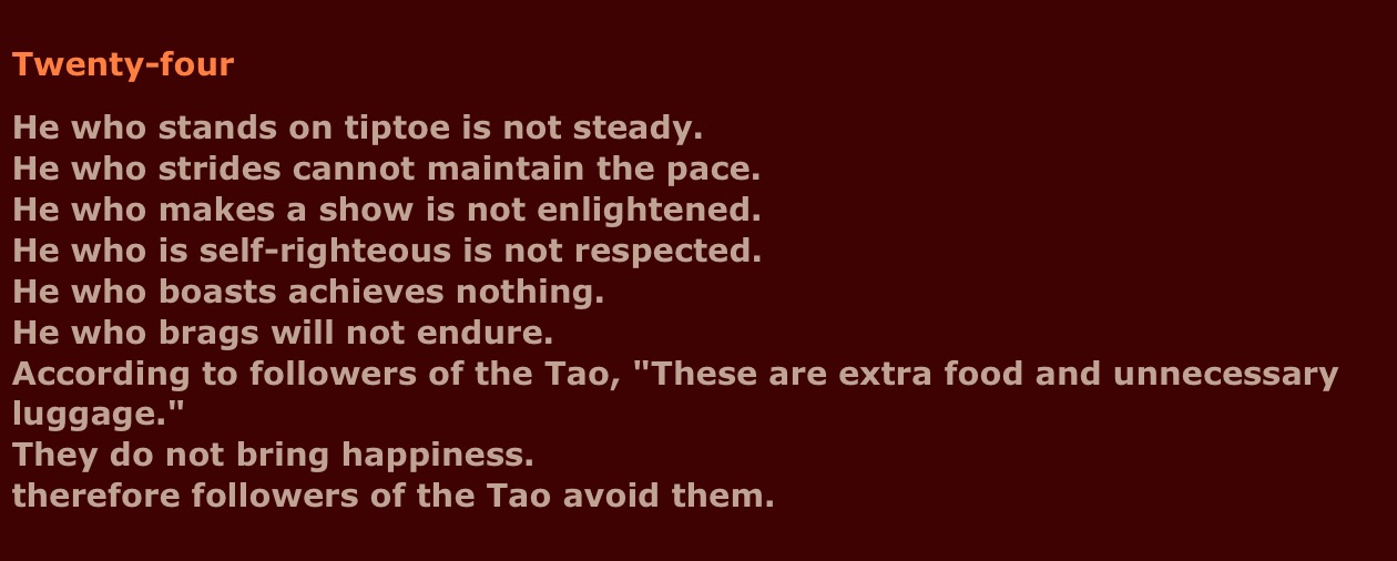 He Who Stands On Tiptoe Is Not Steady – steverowecom